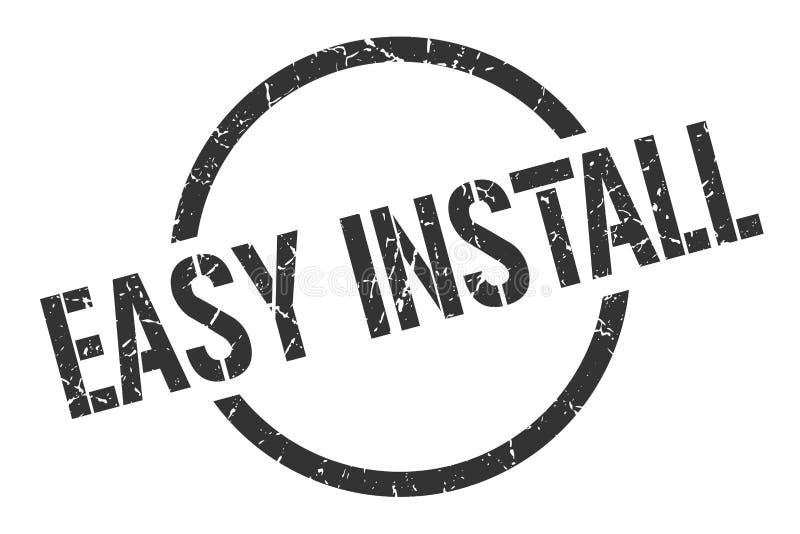 Easy install stamp stock vector. Illustration of white - 136894691