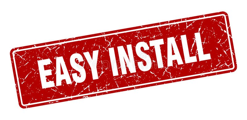 Easy Install Sign. Easy Install Grunge Stamp Stock Vector ...