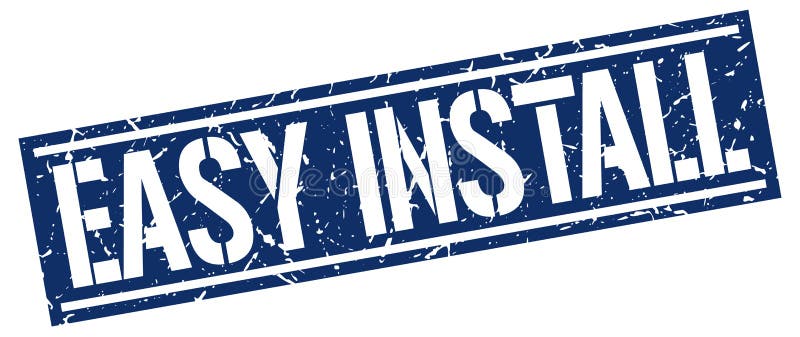 Easy install stamp stock vector. Illustration of label - 120367775