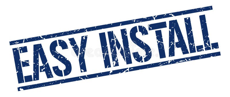 Easy install stamp stock vector. Illustration of sign - 122012565