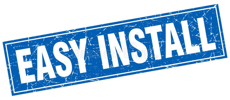 Easy install stamp stock vector. Illustration of isolated - 125213601