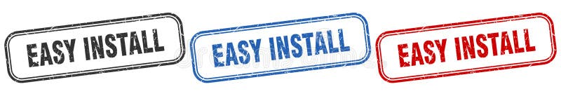 Easy Install Sign. Easy Install Circular Band Label. Easy Install ...
