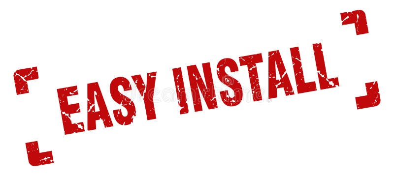 Easy Install Stamp. Easy Install Round Grunge Sign Stock Vector ...