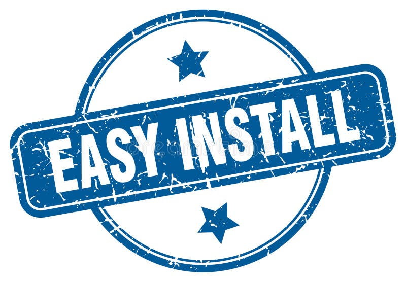 Easy Install Stamp. Easy Install Round Grunge Sign Stock Vector ...