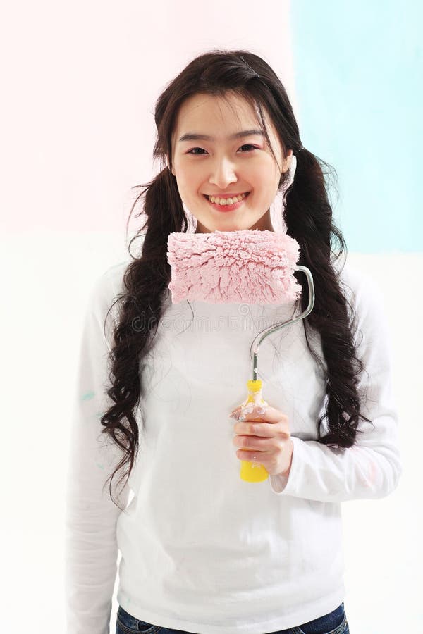 Easy Life stock photo. Image of females, asian, wall - 81547244