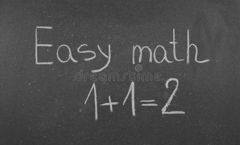 Easy math. stock photo. Image of drawing, written, poster - 214555878