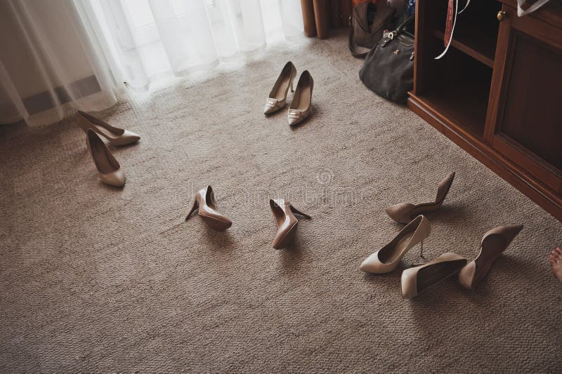 Shoes Scattered Around the Room 8507. Stock Photo - Image of shoes ...