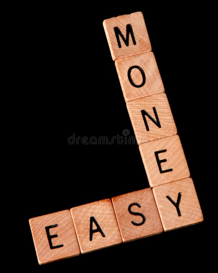 Signpost for Easy Money and Hard Work Stock Image - Image of conceptual ...