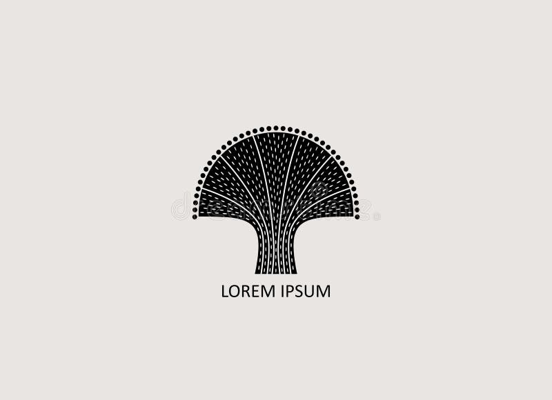 Easy Neutral Symbol - Stylized Tree Stock Vector - Illustration of ...