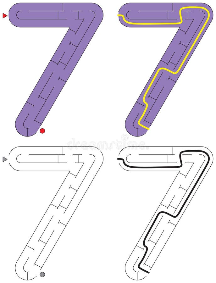 Maze 7 Stock Illustrations – 162 Maze 7 Stock Illustrations, Vectors ...