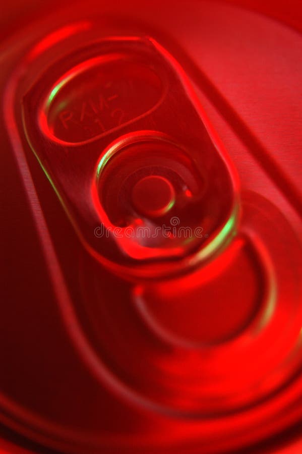 Easy open a can of red stock image. Image of soda, groceries - 61190301