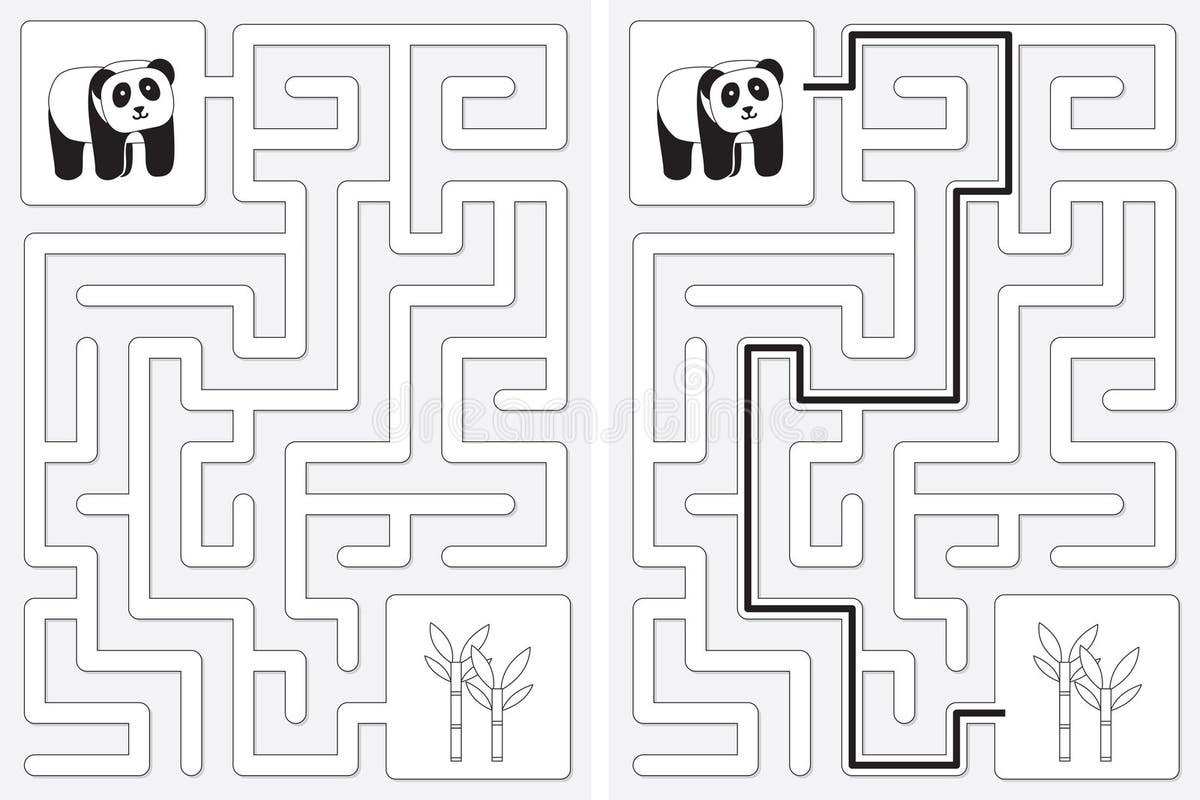 Panda Maze Stock Illustrations – 135 Panda Maze Stock Illustrations ...