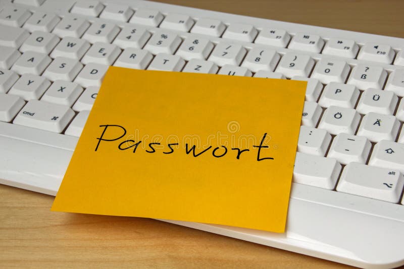 Easy Password Concept Written Post it Stock Image - Image of login ...