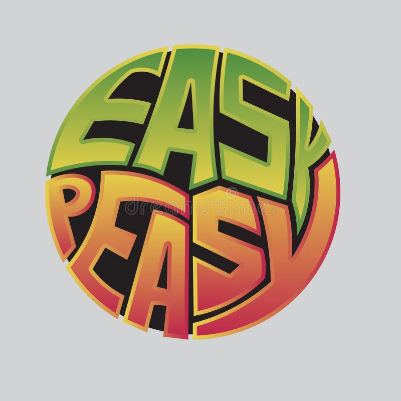 Easy Peasy Lemon Squeezy Vector Illustration Stock Vector ...