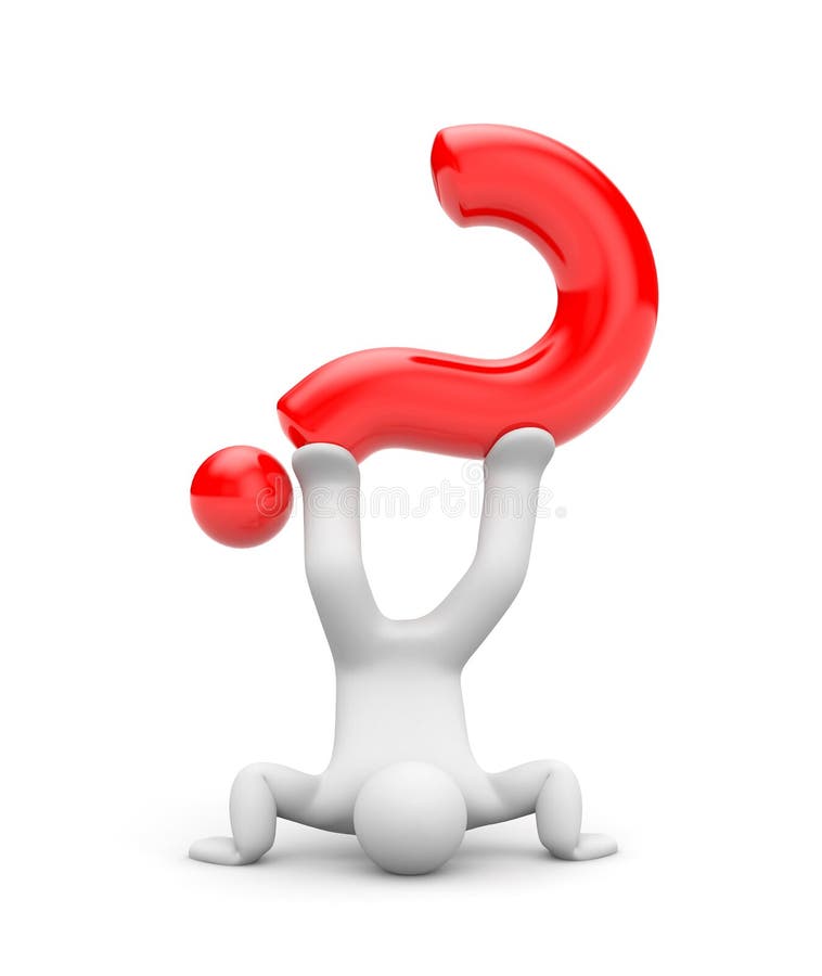 Easy Solution To the Question or Unusual Questions Stock Illustration ...