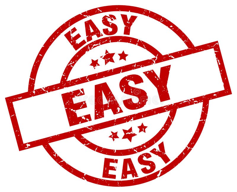 Easy stamp stock vector. Illustration of rubber, vector - 122276421