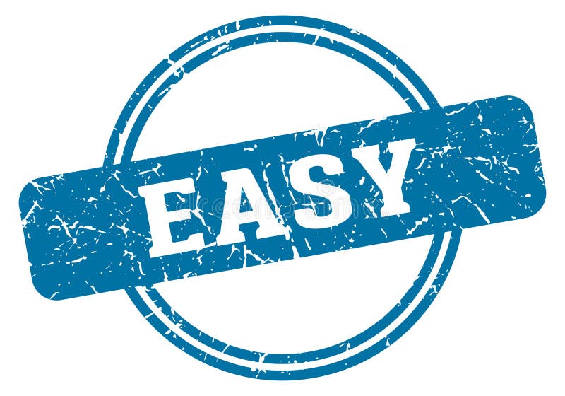 Easy stamp stock vector. Illustration of rubber, white - 347741721