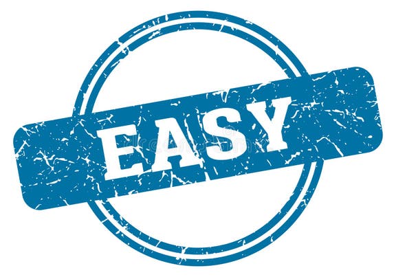 Easy stamp stock vector. Illustration of rubber, white - 347741721