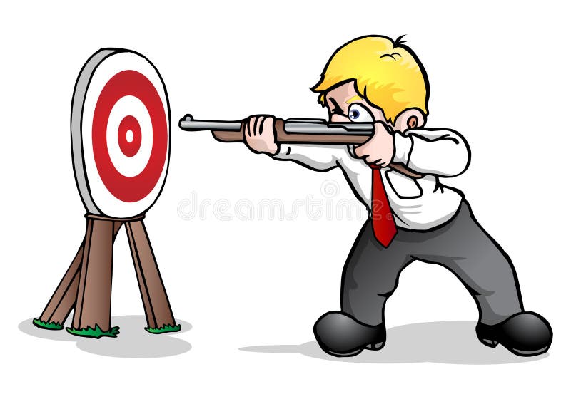 Easy target stock illustration. Illustration of clip - 18178272