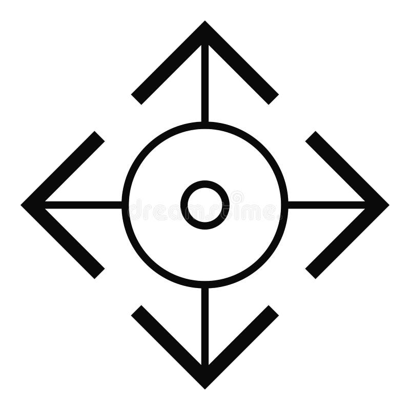 Easy Target Icon, Simple Style. Stock Vector - Illustration of tool ...