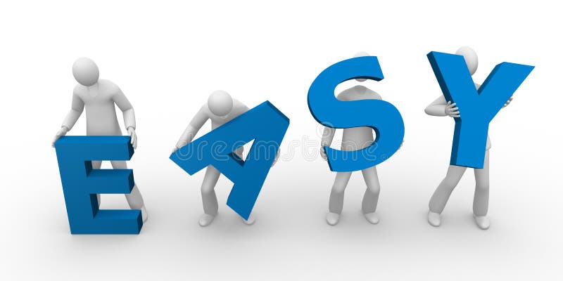 Easy text holding by men stock illustration. Illustration of commitment ...