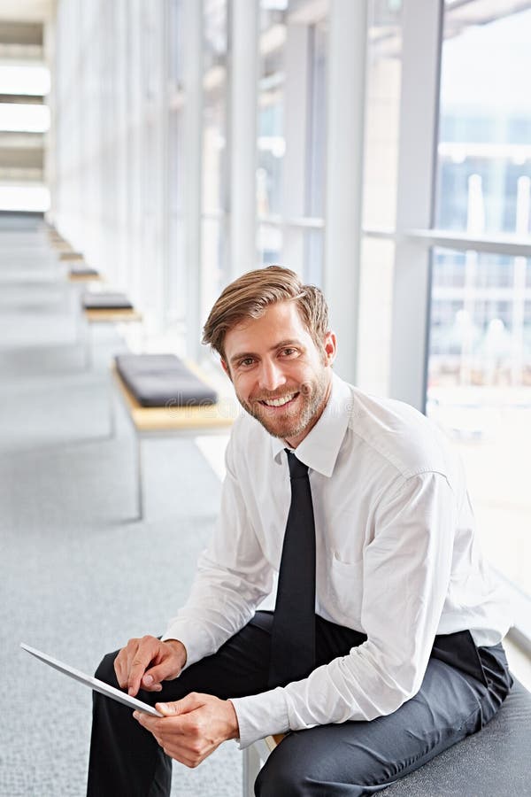 So Easy To Access the Information I Need! Stock Photo - Image of ...