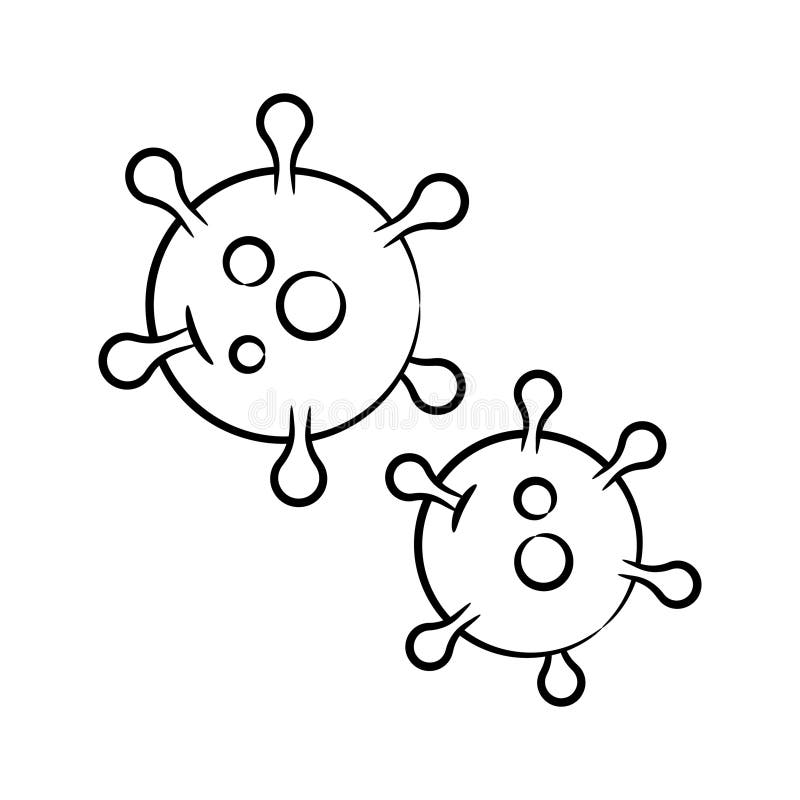 Easy To Edit Hand Drawn Icon Showing Virus Stock Vector - Illustration ...
