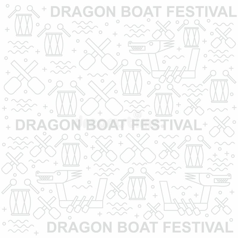 Dragon Boat Festival Pattern Design. Pattern Design. Stock Vector ...
