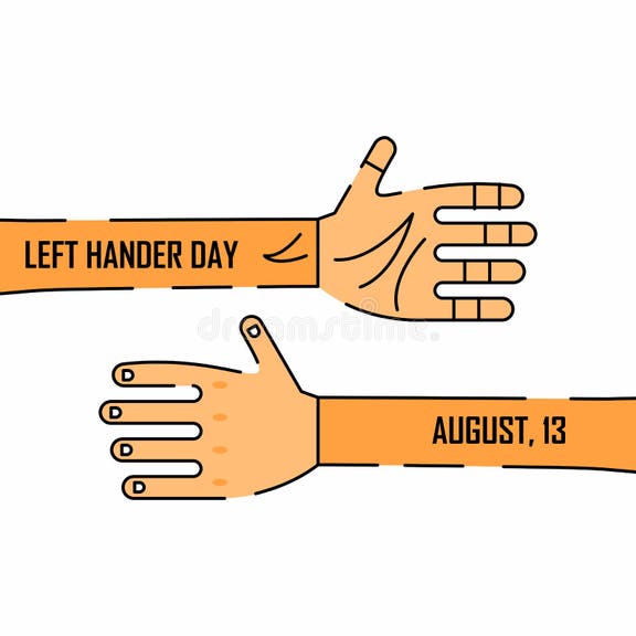 Two Left Hand Illustration Design. Stock Vector - Illustration of ...