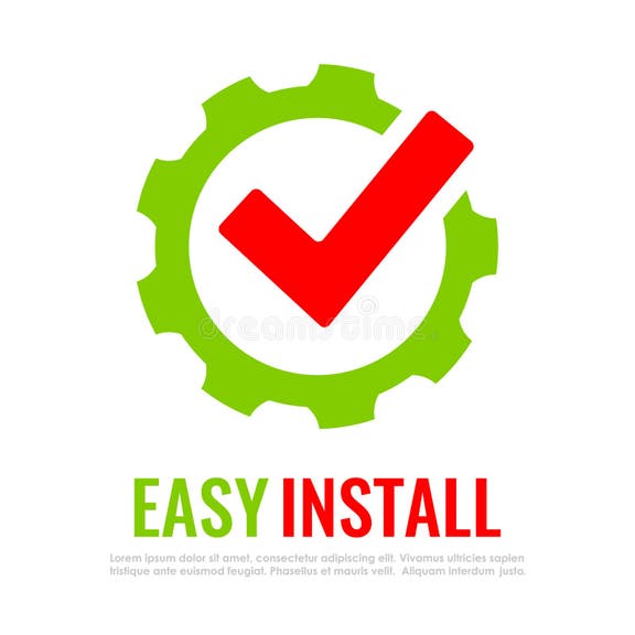 Easy To Install Vector Icon Stock Vector - Illustration of easy ...