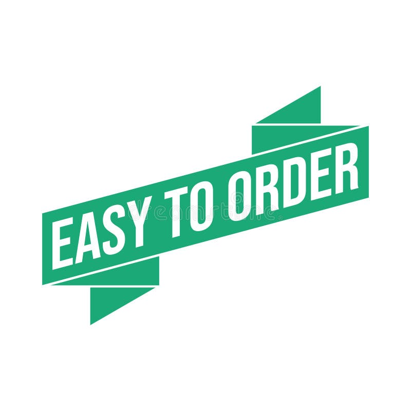 Easy To Order Letter Rubber Stamp Template Design Stock Illustration ...