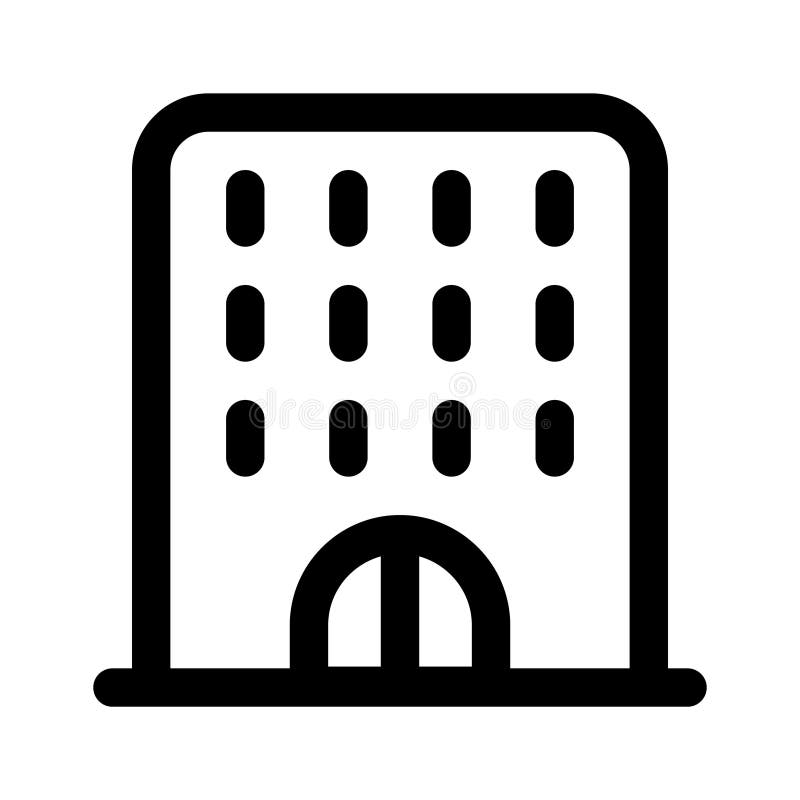 Easy To Use Icon of Office Building in Editable Style Stock Vector ...