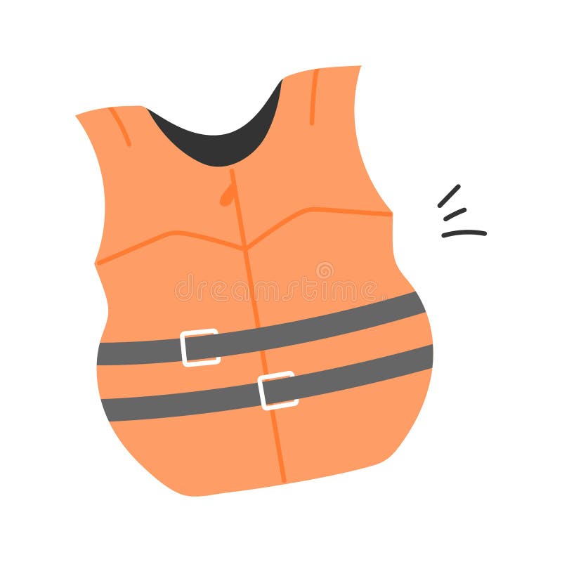 A Life Vest Icon, Water Sports, Providing Flotation and Safety Stock ...