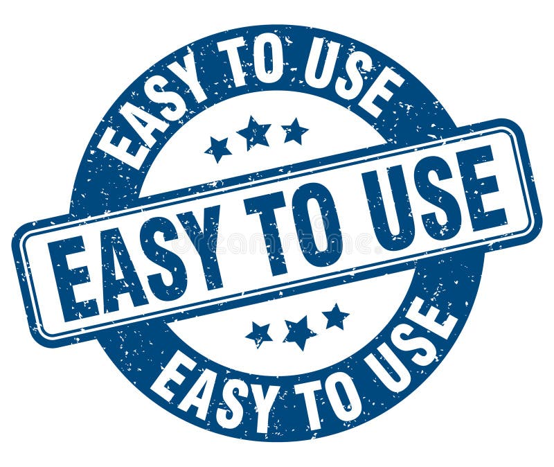 Easy To Use Stamp. Easy To Use Label. Round Grunge Sign Stock Vector ...