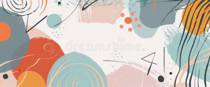 An Easy-to-use Template for Creating Minimalist Patterns. Stock Image ...