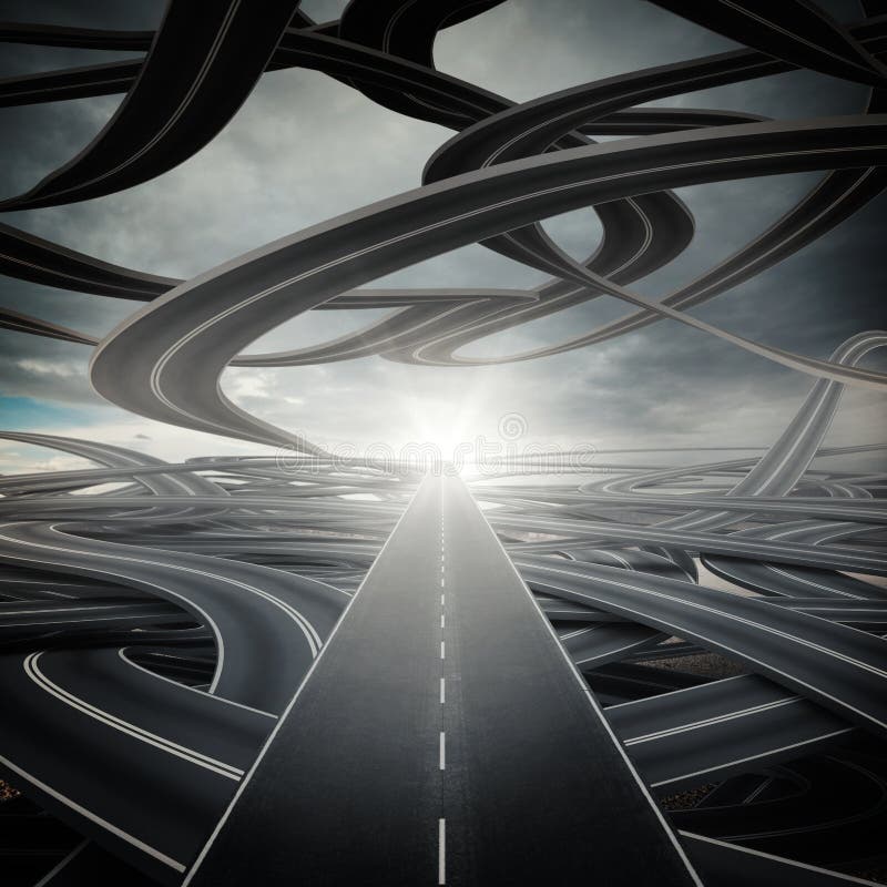 Easy way stock image. Image of highway, guidance, destination - 63758869