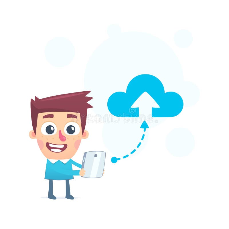 Easy way to store data stock vector. Illustration of media - 37031523