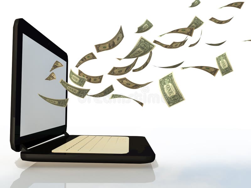 Easy Ways To Make Money from Internet and Your Pc Stock Photo - Image ...
