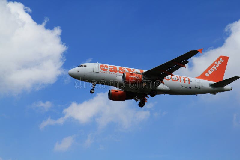 Easyjet Aircraft on the Runway of Geneva Airport, Switzerland Editorial ...