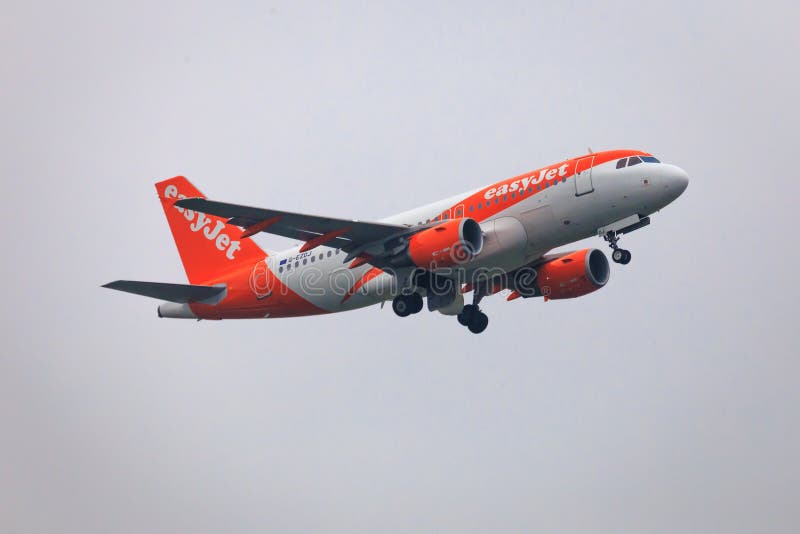Easyjet new livery editorial photo. Image of airbus, airplane - 64294786