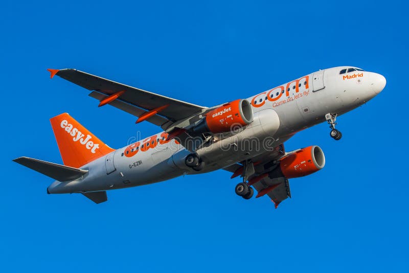 Easyjet cockpit side view editorial image. Image of white - 34550035
