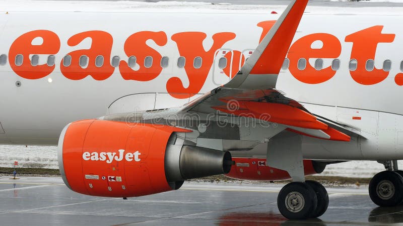 Easyjet Plane, Close-up View Editorial Stock Image - Image of domestic ...
