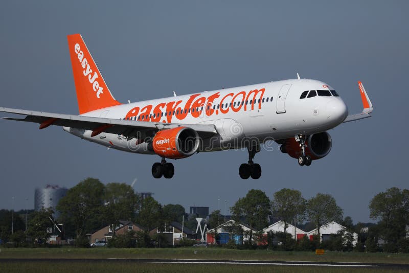 Easyjet Plane Landing on Runway Editorial Image - Image of flying ...