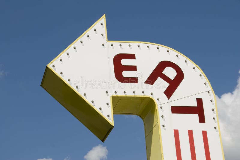 Eat stock photo. Image of arrow, road, area, dimensional - 2952050