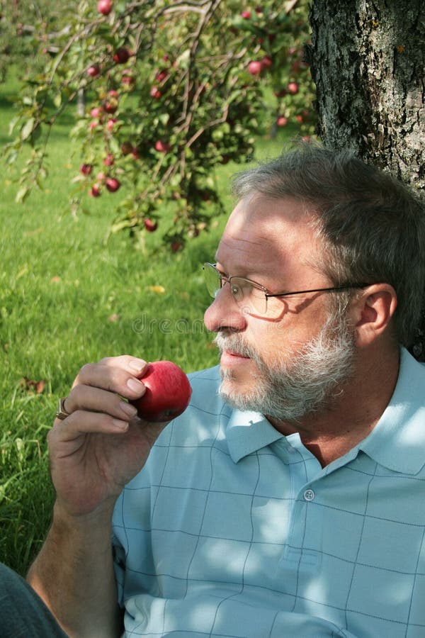 Under the apple tree stock image. Image of fresh, ederly - 3295953