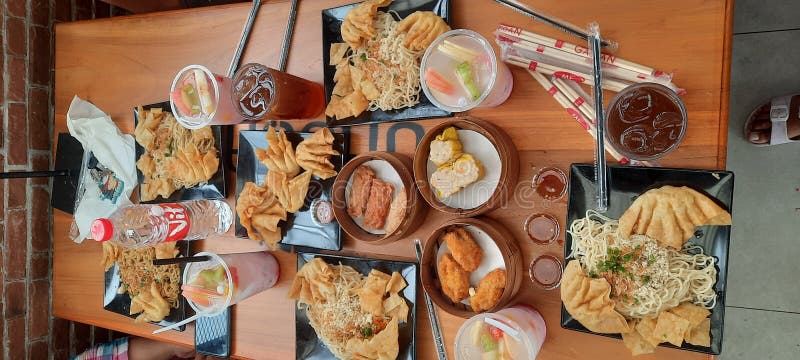 Eat Dimsum Noodles and All-spicy Ice Stock Photo - Image of dimsum ...