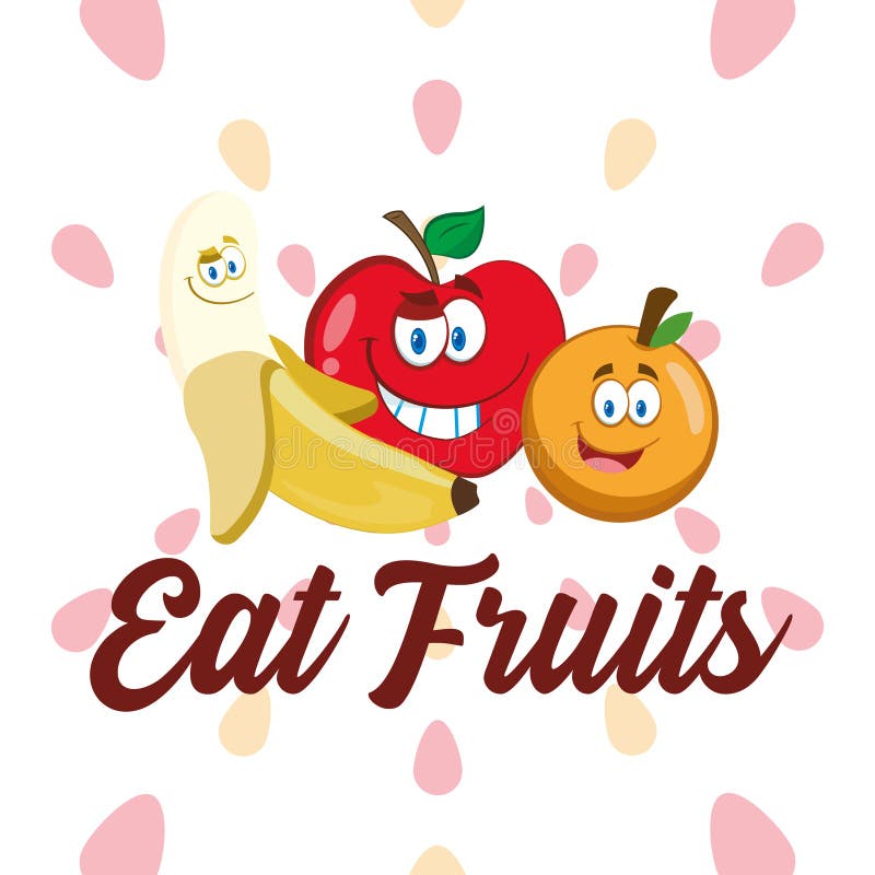 Eat fruits poster Vector stock vector. Illustration of vegetable ...