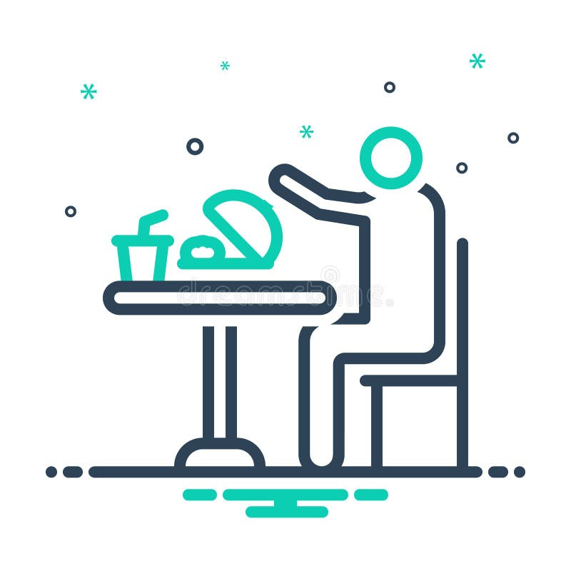 Mix Icon for Eat, Consume and Swallow Stock Vector - Illustration of ...