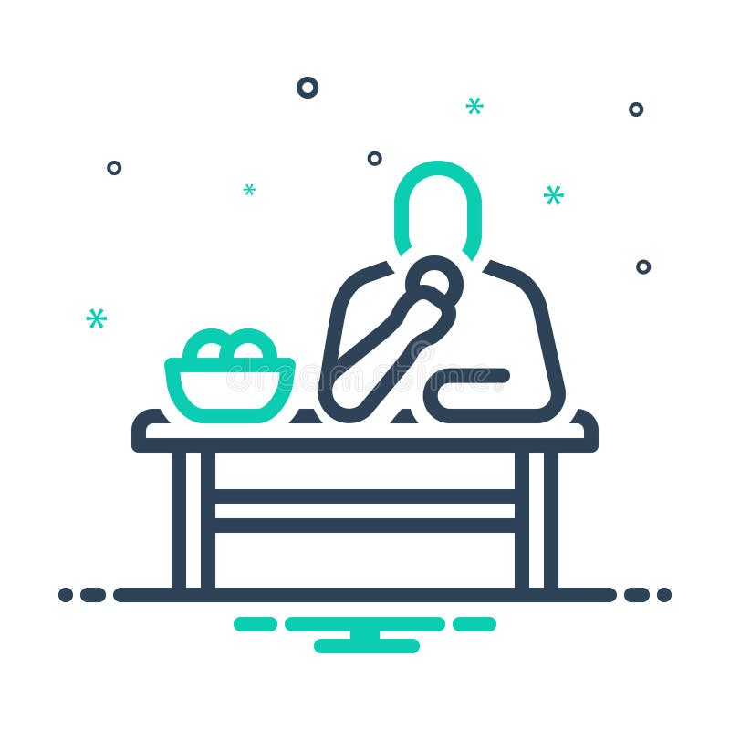 Mix Icon for Eat, Consume and Food Stock Vector - Illustration of ...