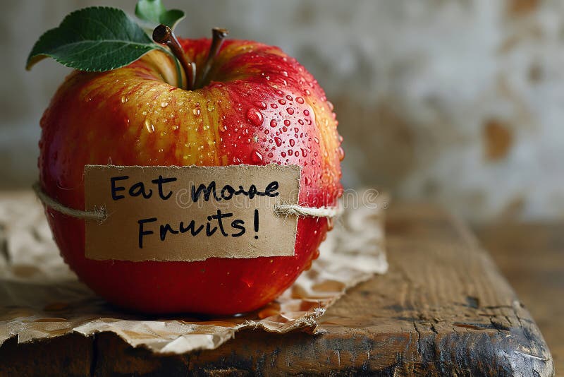 Eat more Fruits stock illustration. Illustration of people - 302116273